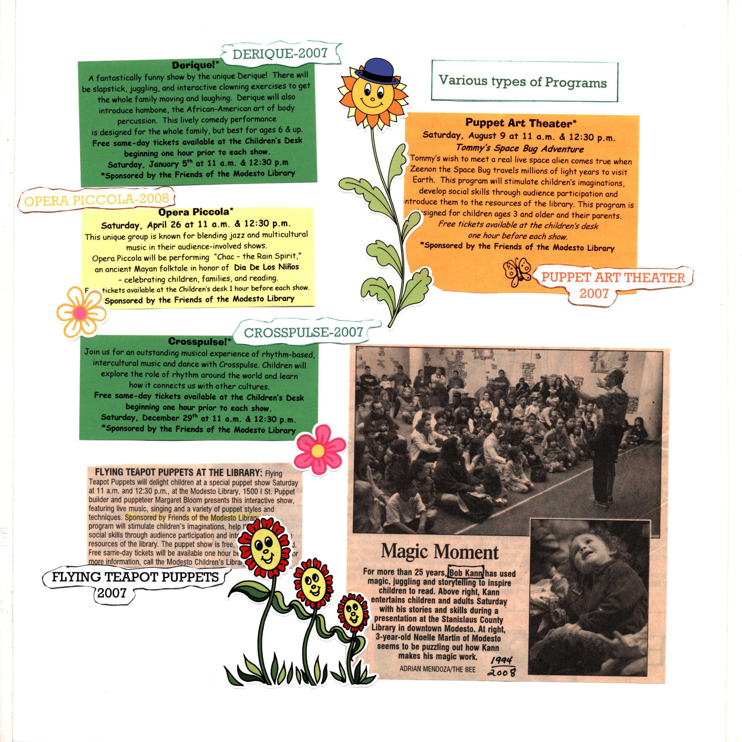 Scrapbook – Friends of the Modesto Library